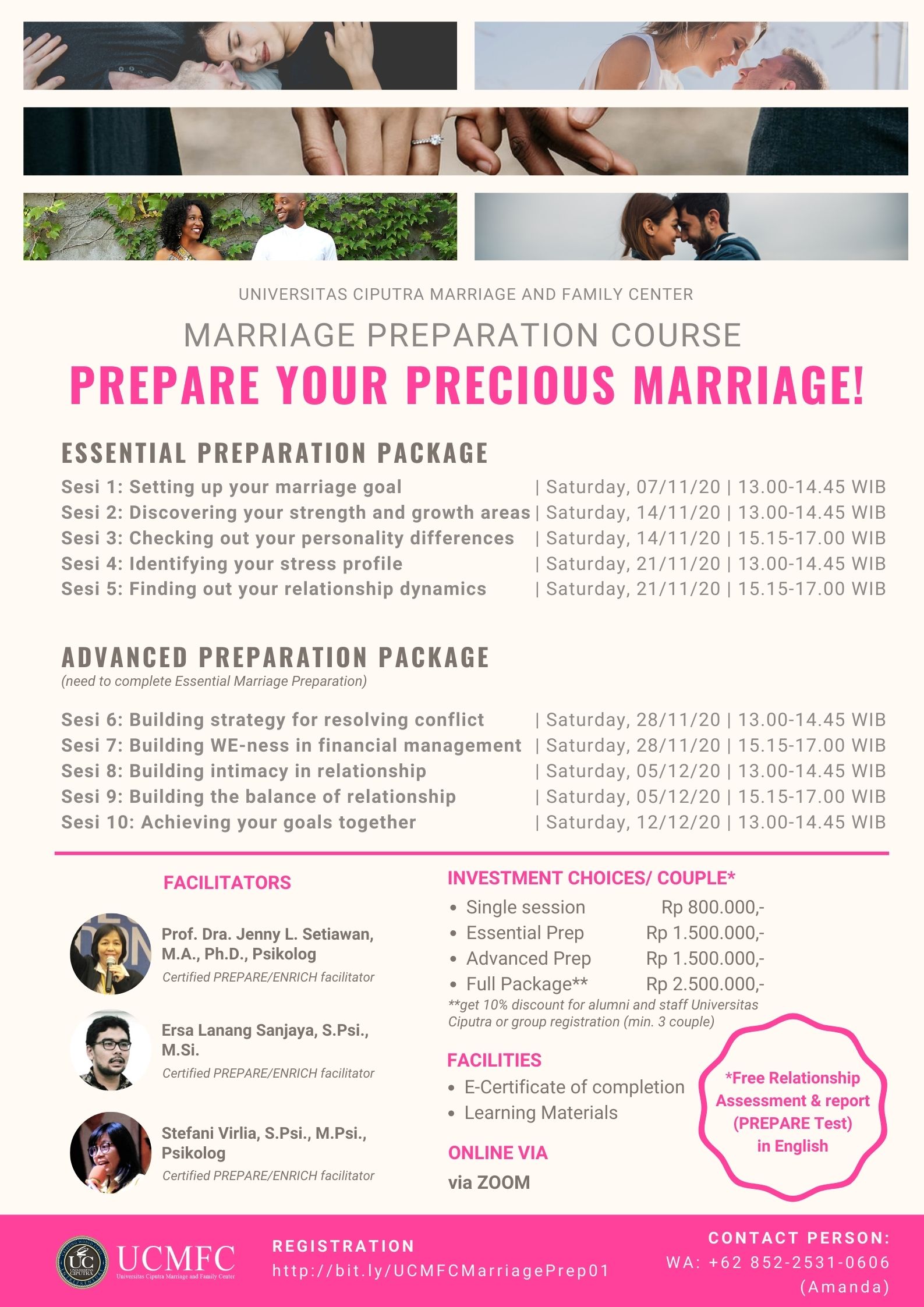 Marriage Preparation Course - Universitas Ciputra Marriage and Family ...